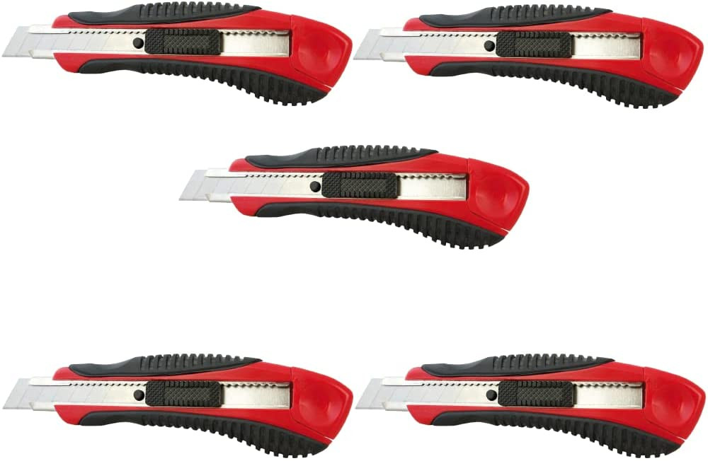 Cuttermesser aus Metall und Anti-Rutsch beschichtetem Griff